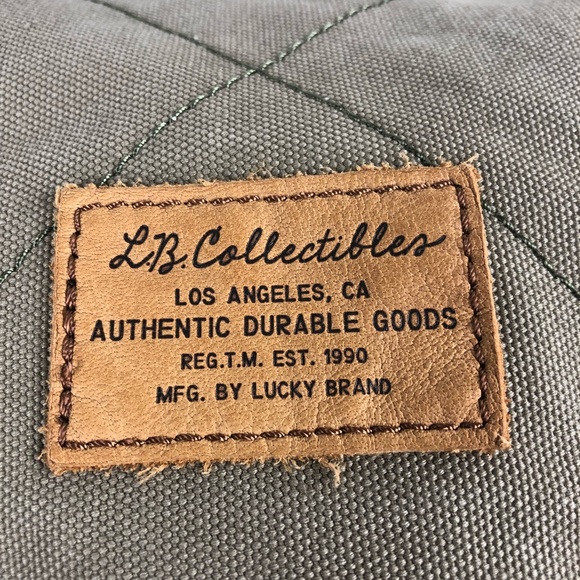 Lucky Brand | Bags | Lucky Brand Collectibles Canvas Leather Backpack ...
